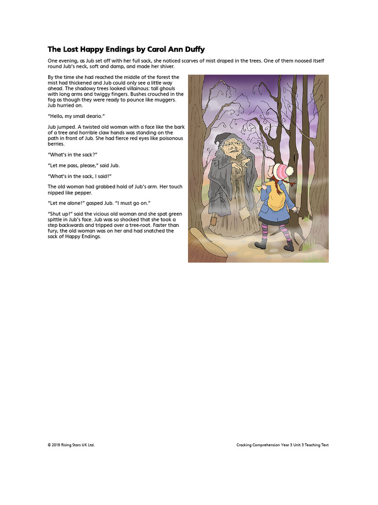 Year 3 Comprehension: The Lost Happy Endings | PDF