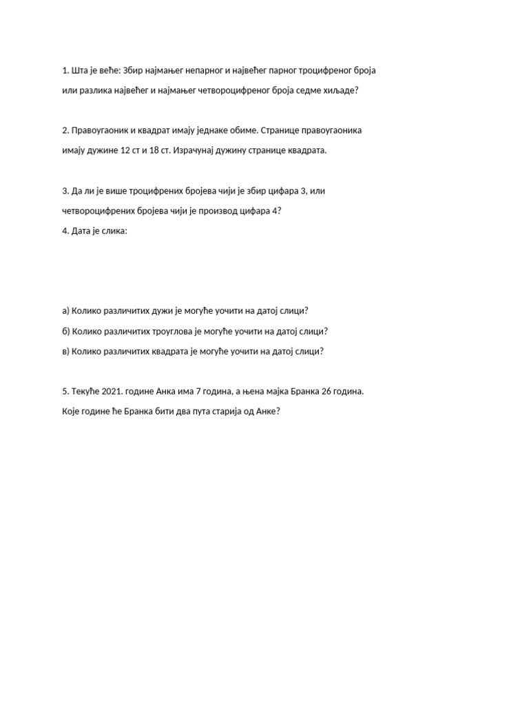 zadaci matematika | PDF