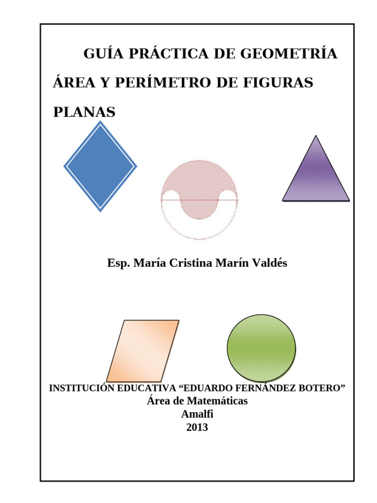 Guía de Área y Perímetro de Polígonos | PDF | Rectángulo | Formas ...