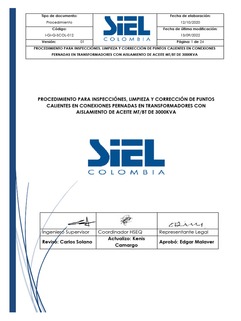 PC GI Q SCOL 012 Transformadores | PDF | Transformador | Relé