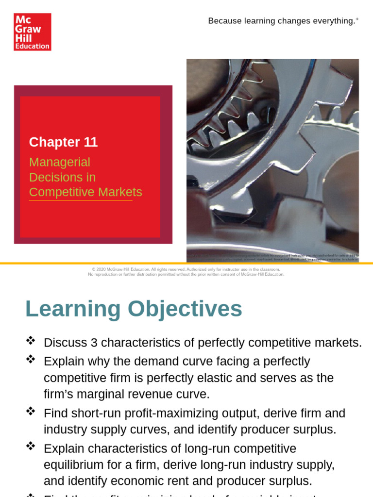 Chapter 11 Thomas 13e | PDF | Profit (Economics) | Perfect Competition