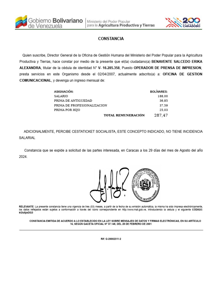 ConstanciaTrabajo Final - PHP | PDF