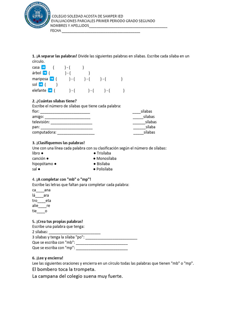LENGUA CASTELLANA 2do | PDF