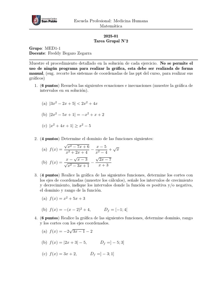 Tarea Grupal N2 Mate Revisado Por Mi XD | PDF | Matemáticas | Objetos matemáticos