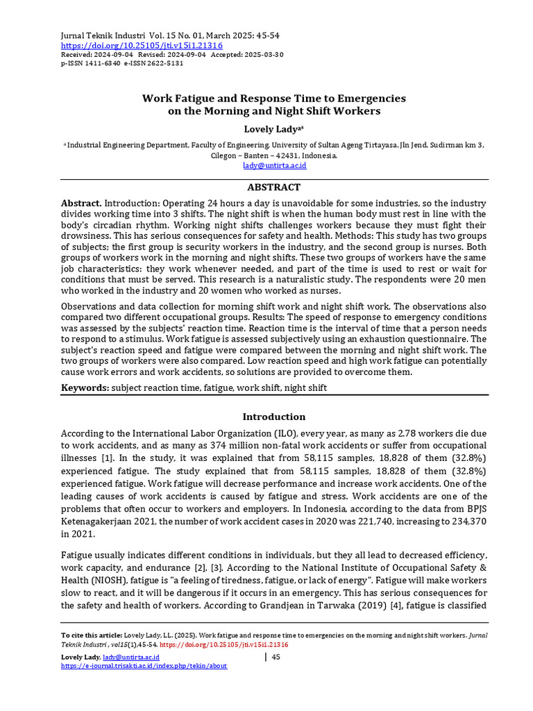 04 01 ID 21316 JTI Reaction+time+rev | PDF | Circadian Rhythm | Sleep