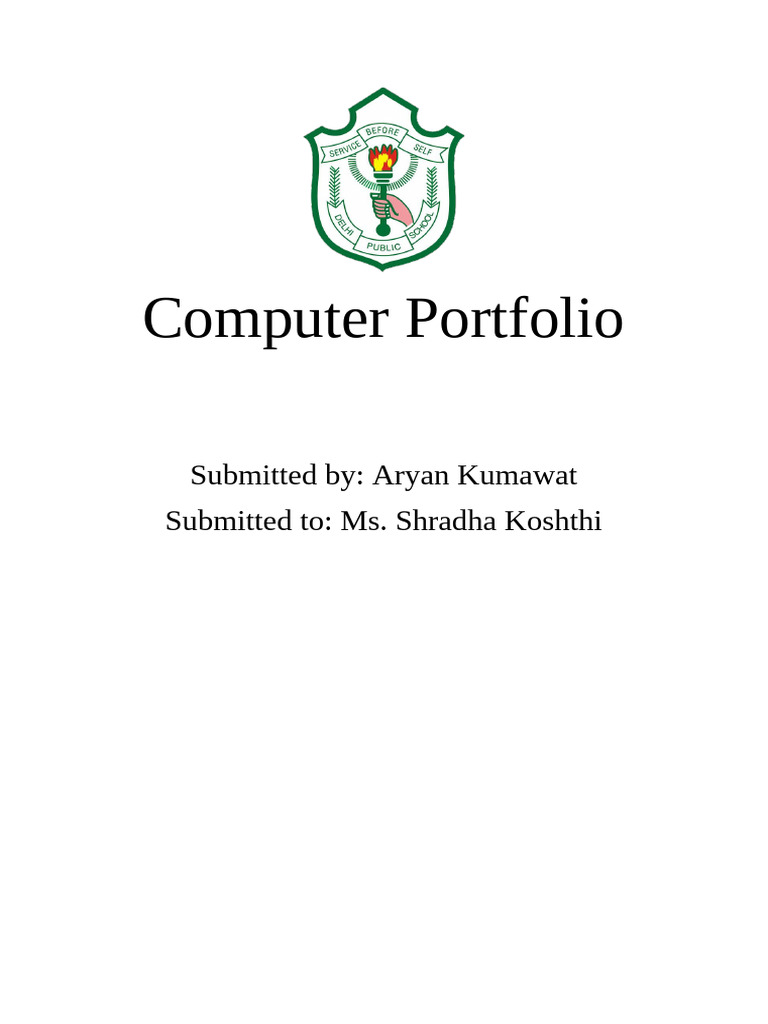 Computer Portfolio | PDF