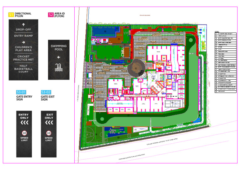 Revised - Landscape Signage Locations - 25!02!2025-Layout1 | PDF