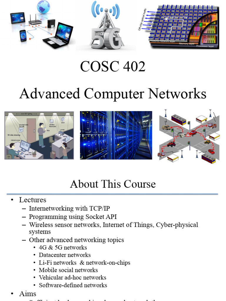 Advanced Computer Networks Course Overview | PDF | Transmission Control Protocol | Network Socket