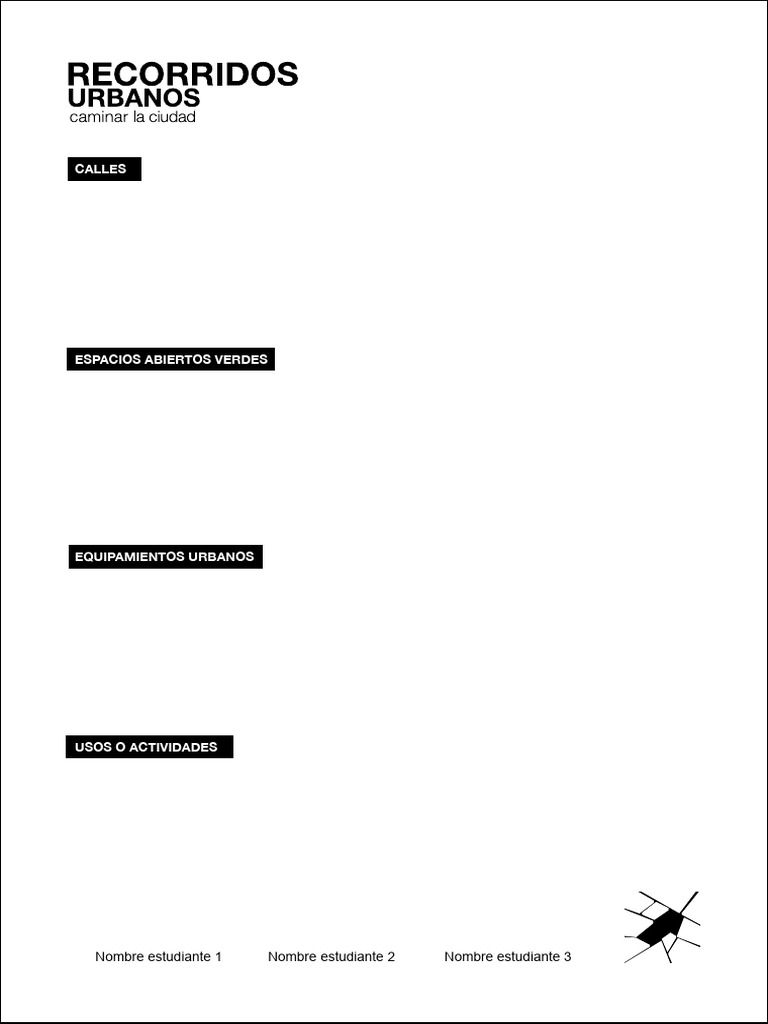 U1B - 2025 - Formato Caminar La Ciudad | PDF