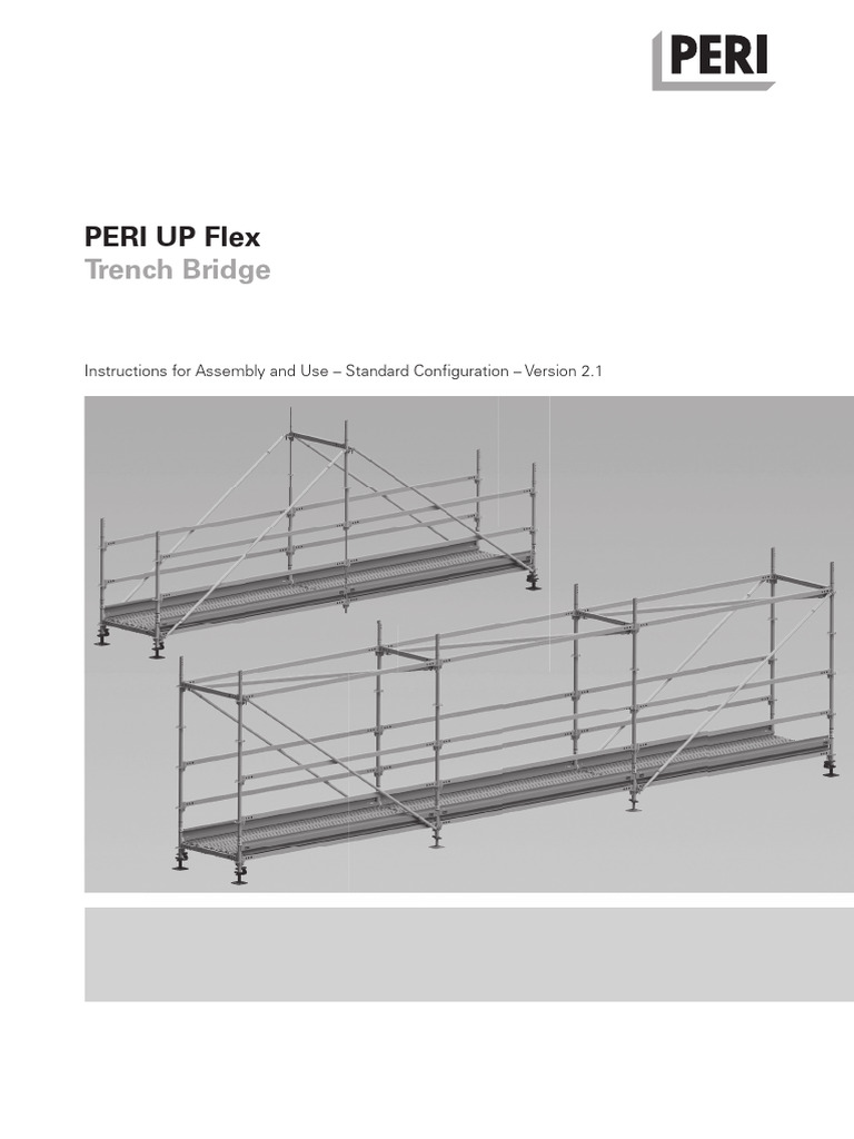 Peri Up Flex Trench Bridge Instructions For Assembly and Use | PDF ...