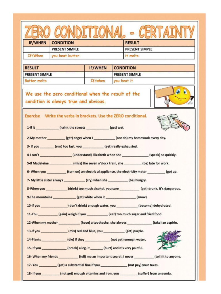 Zero Conditionl Exercise | PDF