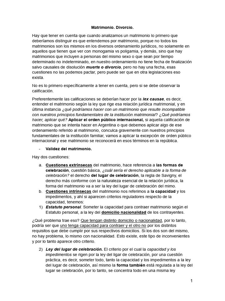 Matrimonio y Divorcio: Aspectos Legales Clave | PDF | Divorcio | Matrimonio