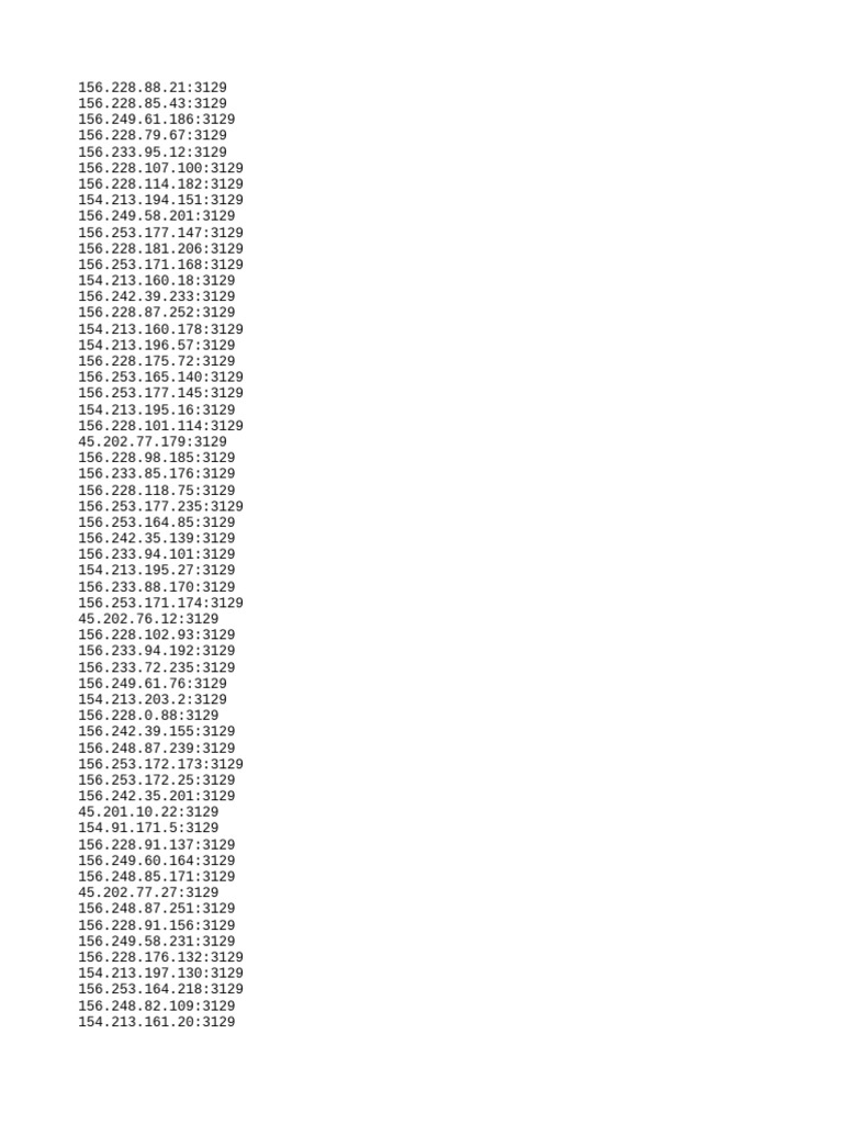 Proxyscrape Premium HTTP Proxies | PDF