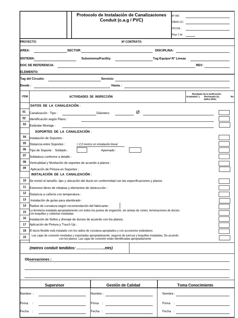 Formato de protocolo. | PDF