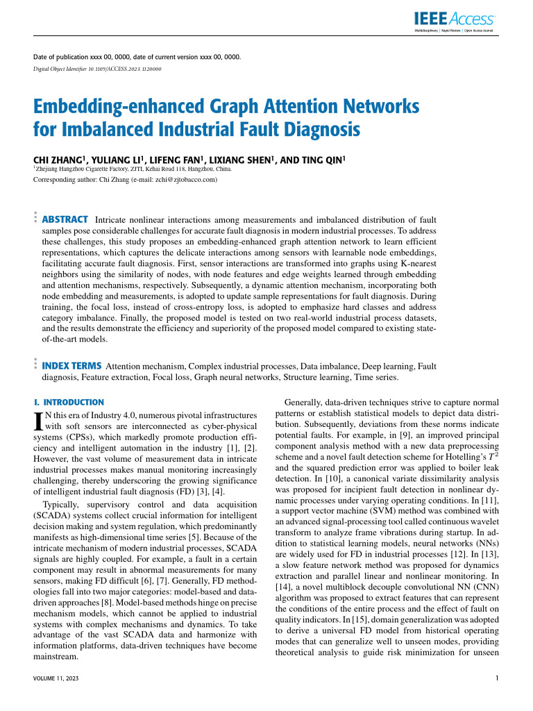 Graph Attention Networks for Fault Diagnosis | PDF | Applied Mathematics