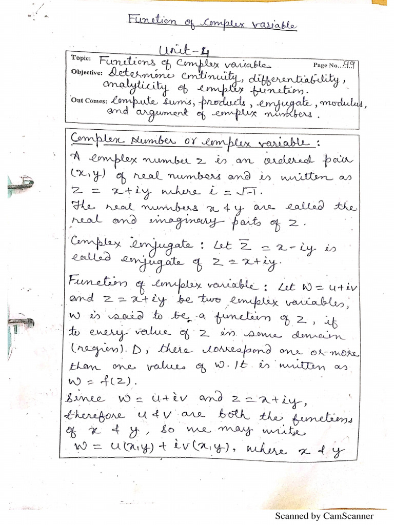 M 2 Unit 4 Notes Pdf