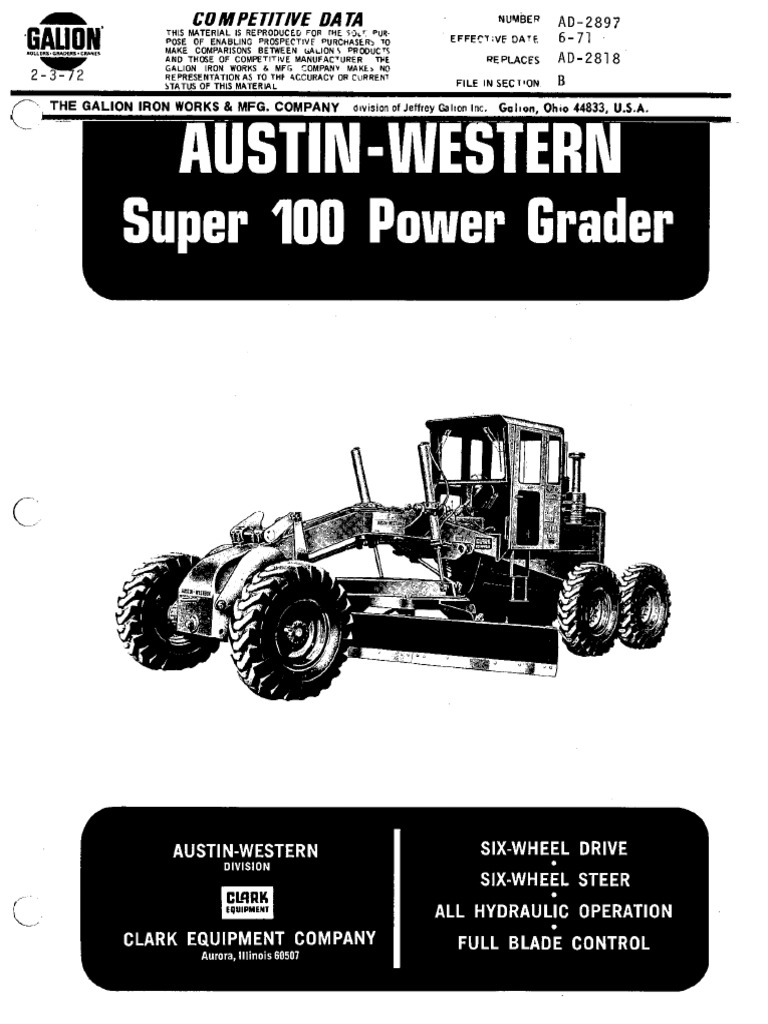 Clark Austin-Western Super 100 Info | PDF