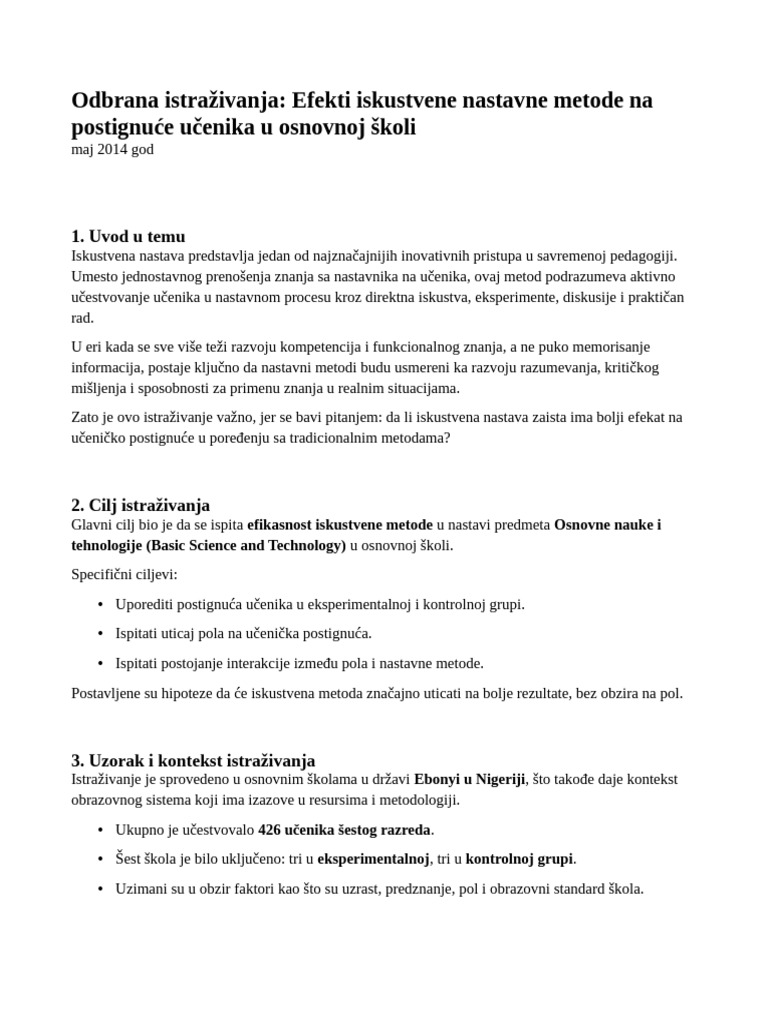 Metodologija 4 | PDF
