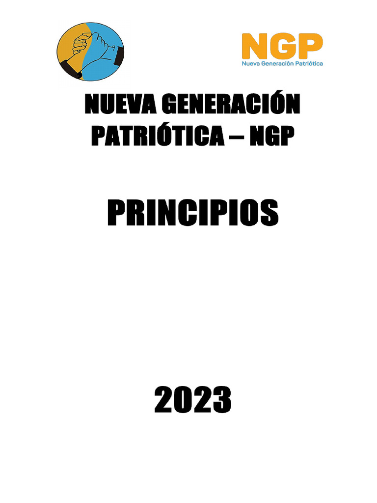 Principios NGP | PDF | Estudios de género | Igualdad de género