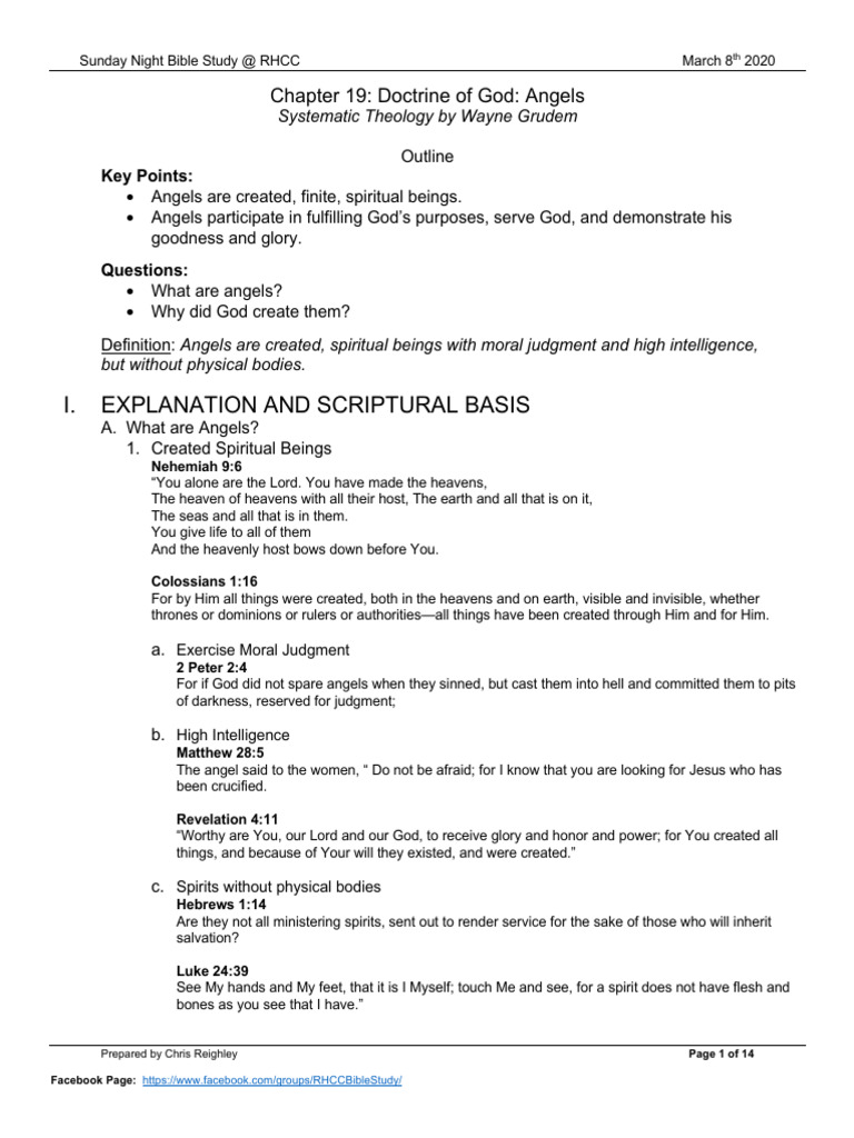 Understanding Angels in Theology | PDF | Angel | Glory (Religion)