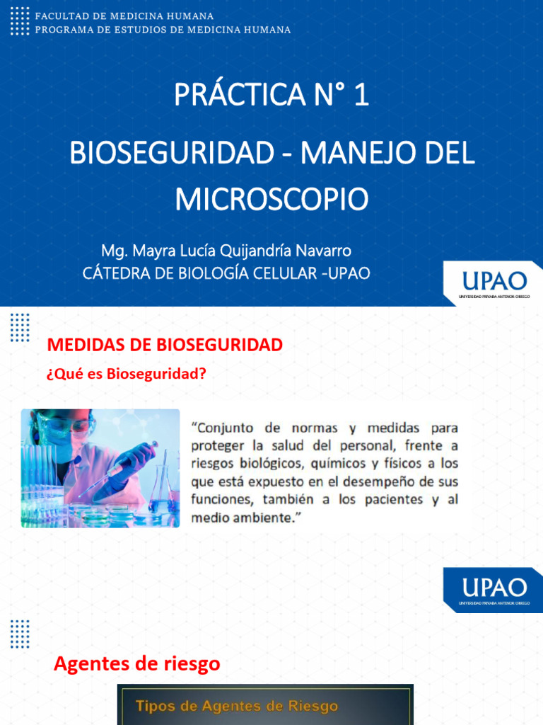 S01 Manejo Del Microscopio 202510 | PDF | Lente de la cámara | Microscopio