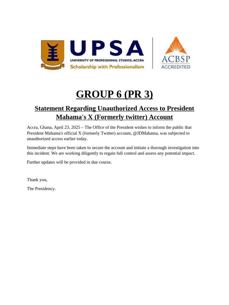 GROUP 6 ICM (Holding Statement) | PDF