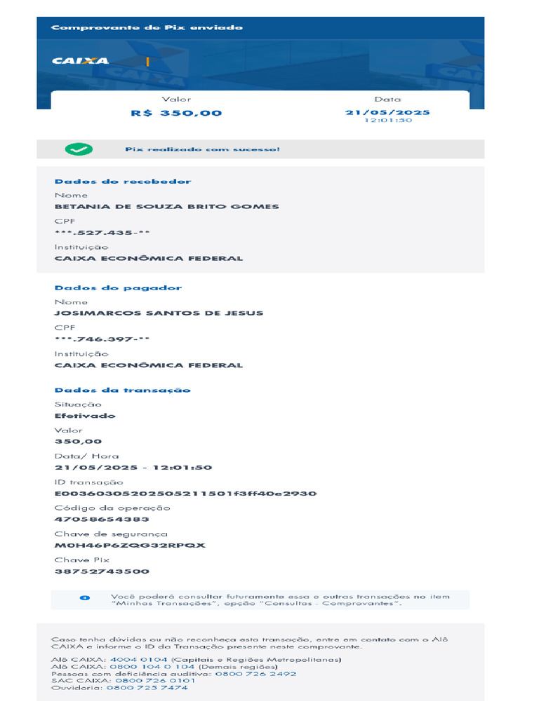 Comprovante2025 05 21 - 120159 | PDF