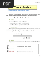 La Altura Del Sonido | PDF | Clave | Elementos de la música