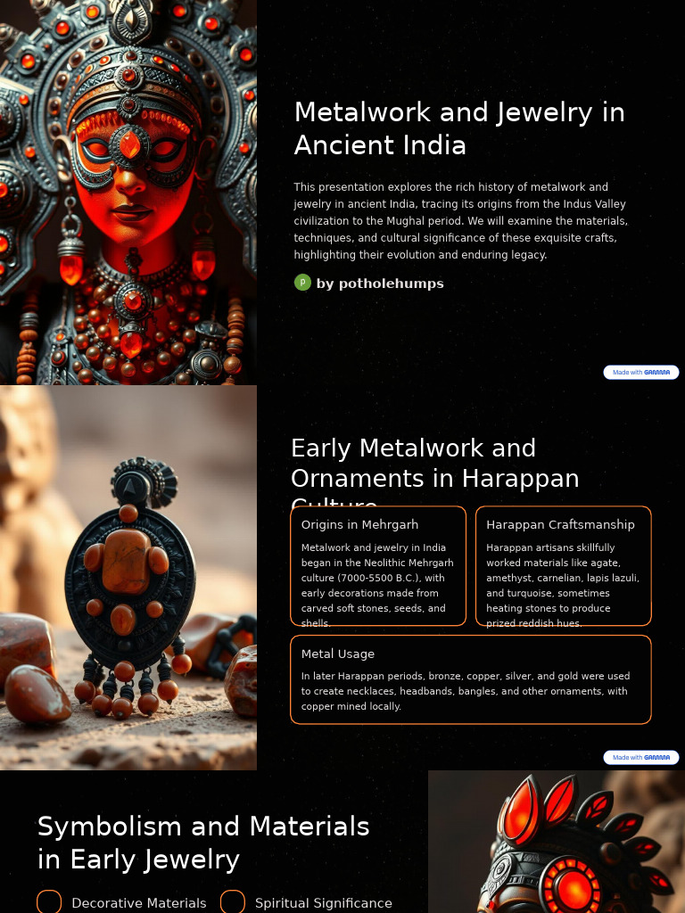 Metalwork and Jewelry in Ancient India | PDF | Jewellery