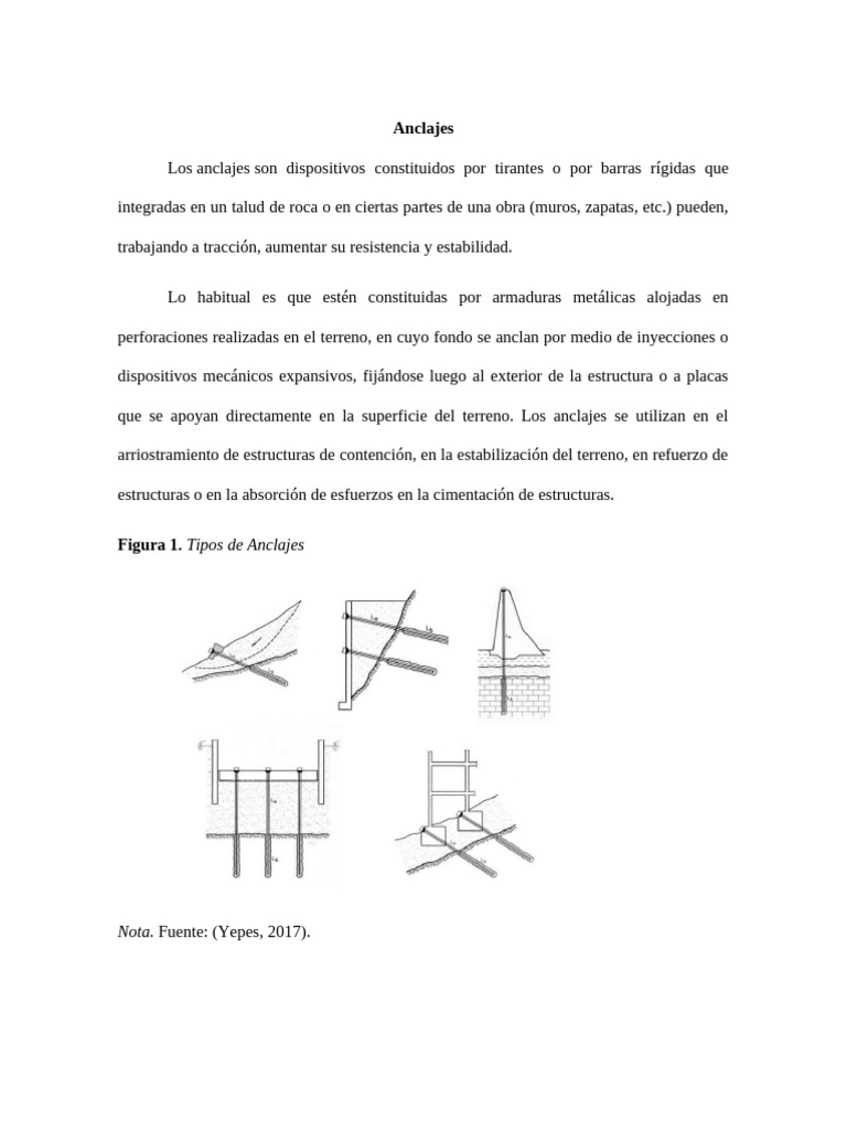Anclajes de cimentación y micropilotes | PDF | Fundación profunda ...