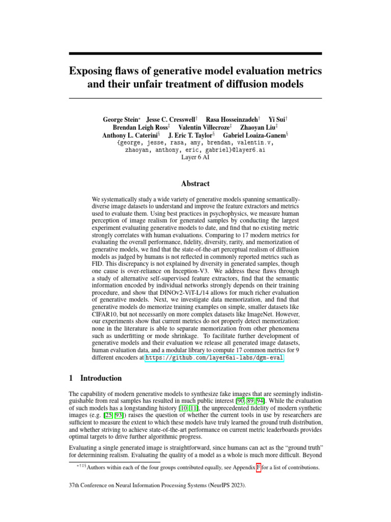 Exposing Flaws of Generative Model Evaluation Metrics and Their Unfair Treatment of Diffusion ...