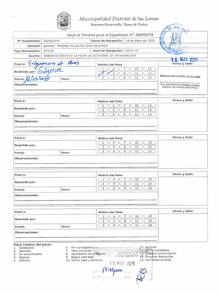 Cargo Las Lomas Trocha | PDF