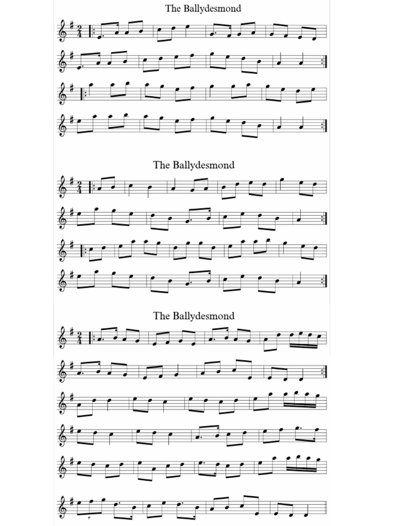 The Ballydesmond, The Ballydesmond, The Ballydesmond 1 Page | PDF