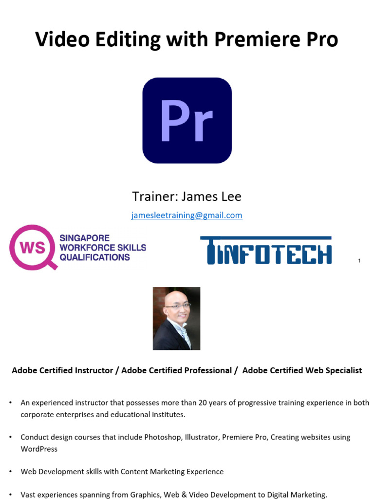 WSQ - Video Editing With Premiere Pro | PDF | Frame Rate | Editing