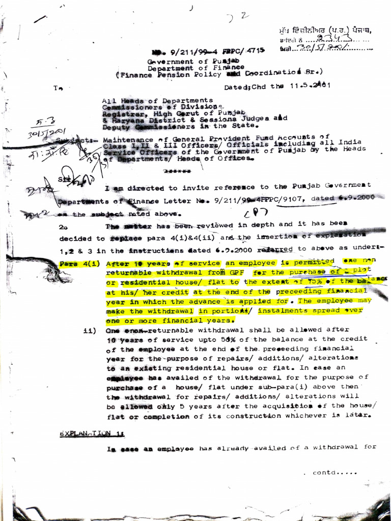 13.29D GPF Advance Instruction | PDF