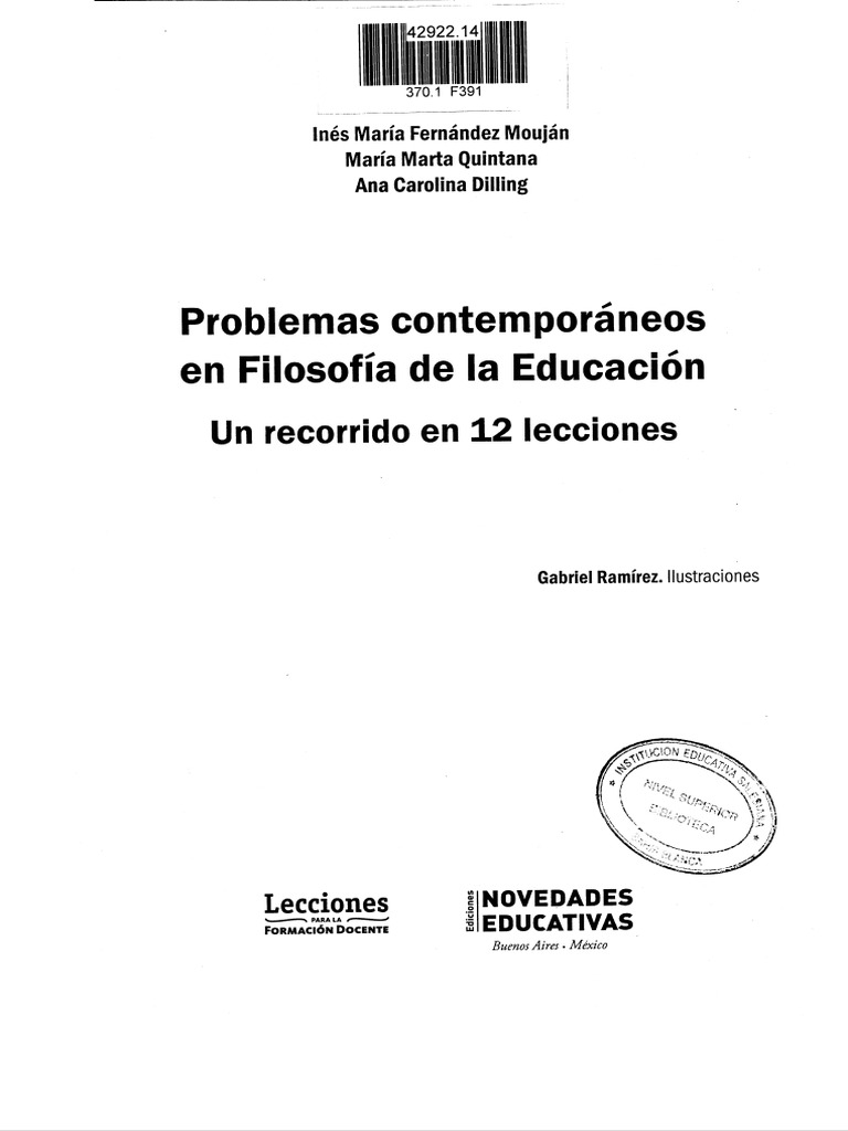 Problemas cntemporáneos en F. de la Educ. | PDF