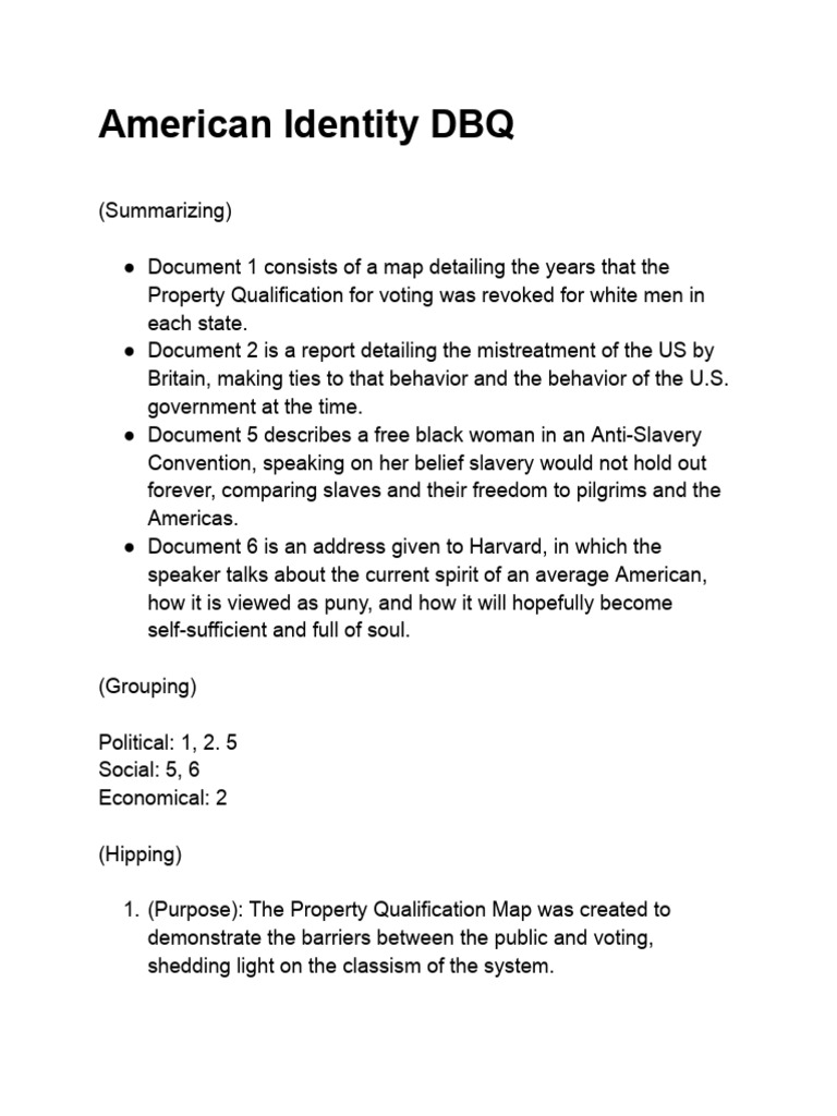 American Identity | PDF