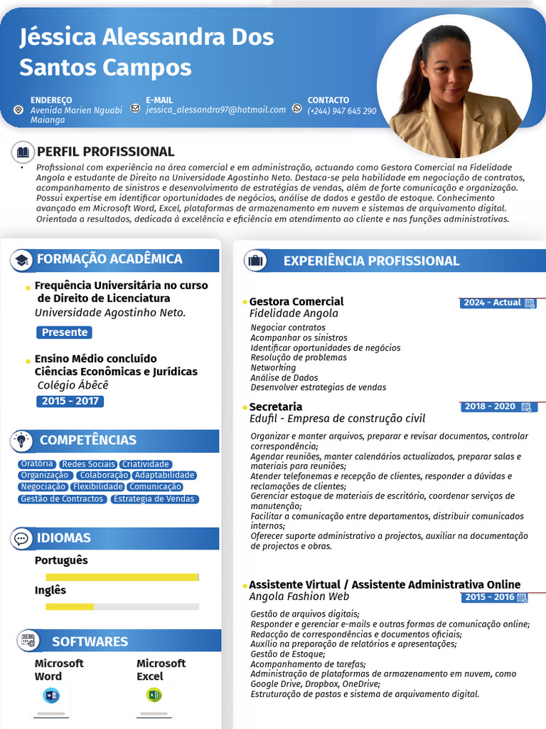 CV - Jéssica Alessandra Dos Santos Campos 3 - Compressed | PDF ...