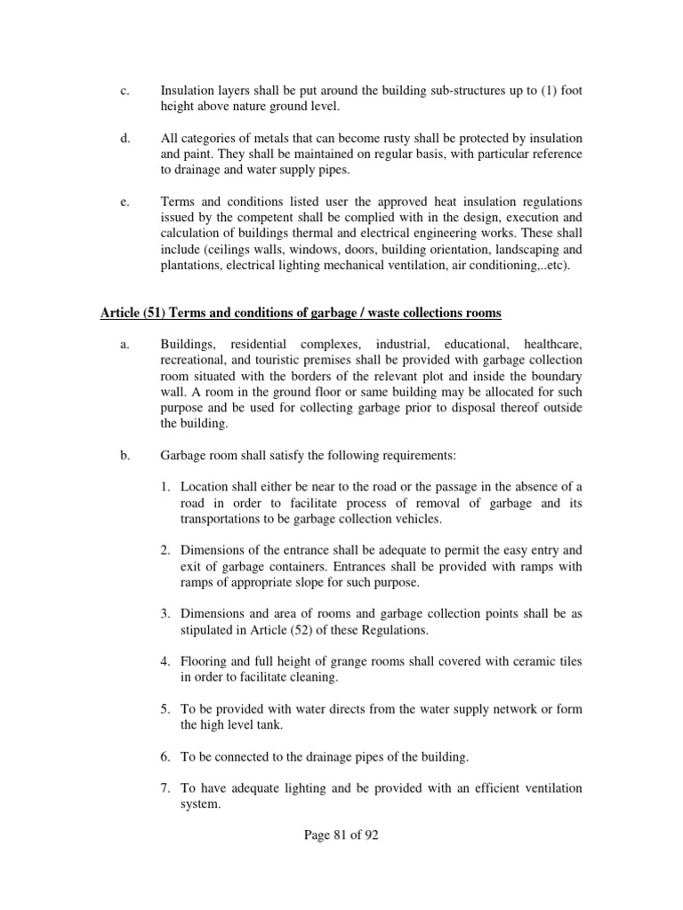 Dubai Municipality Garbage Collection Guidelines | PDF | Building ...