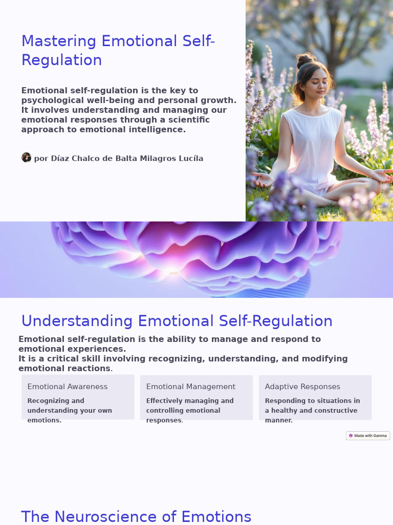 Mastering Emotional Self Regulation | PDF | Emotions | Emotional Self ...