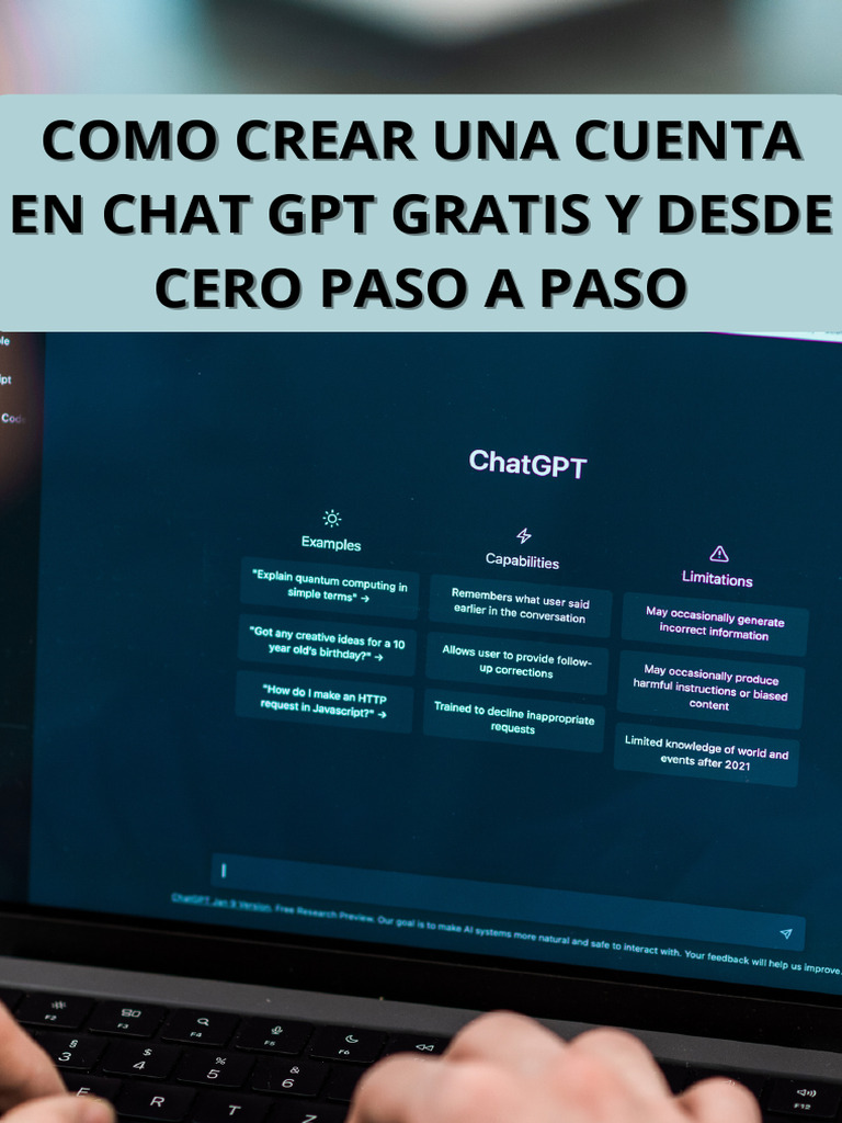 Como Crear Una Cuenta en Chat GPT Oficial | PDF