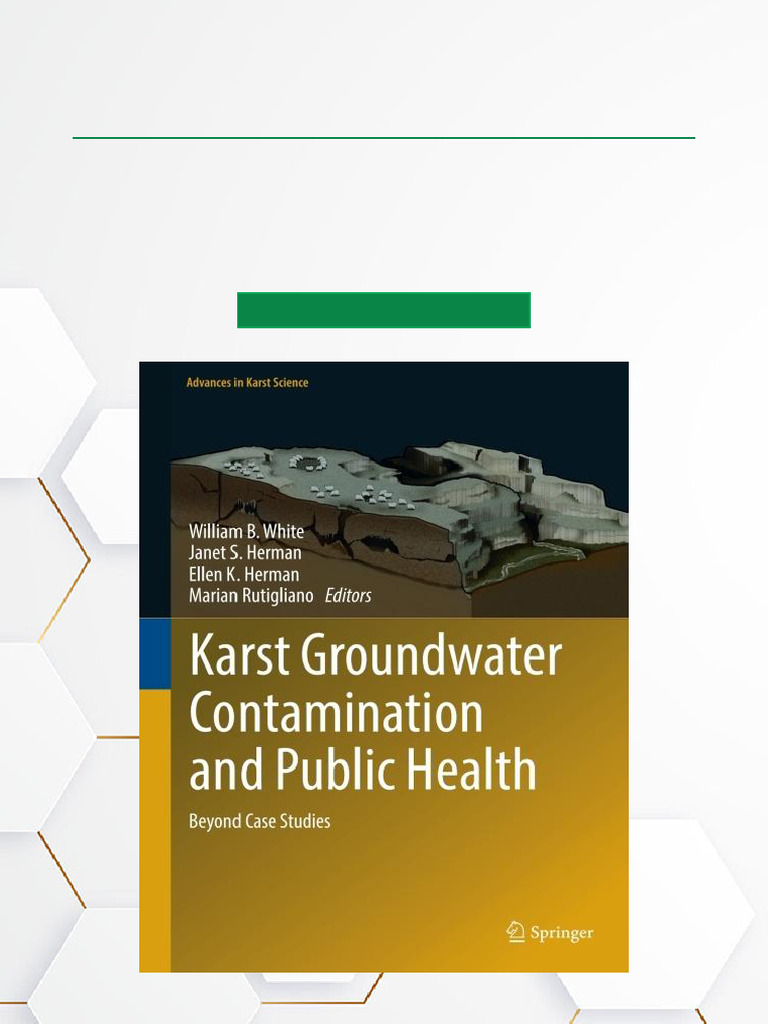 Karst Groundwater Contamination and Public Health Beyond Case Studies Complete Book Download ...