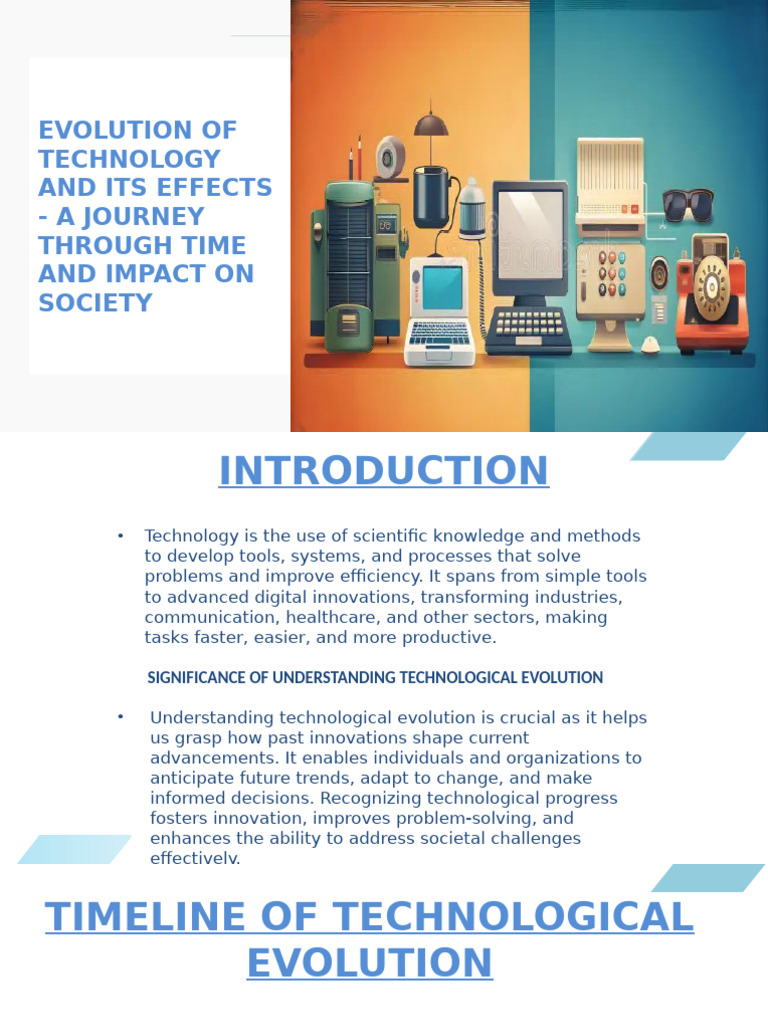 The Evolution of Technology and Its Effects On Humanity | PDF