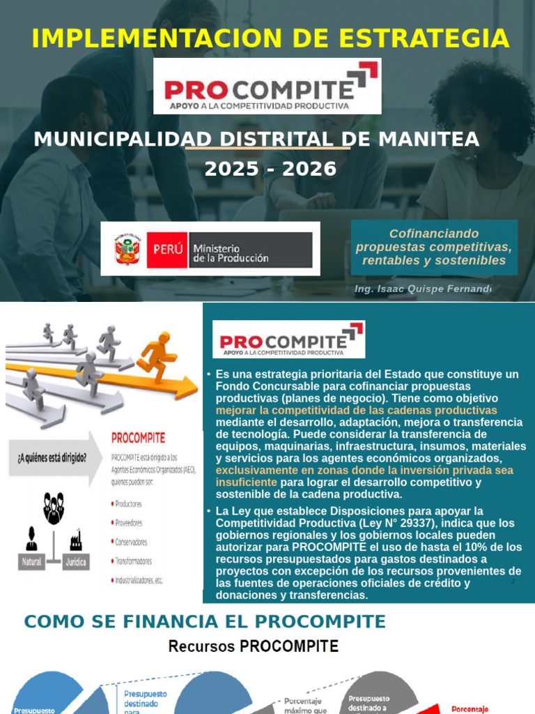 Procompite Manitea 2025 | PDF | Economias