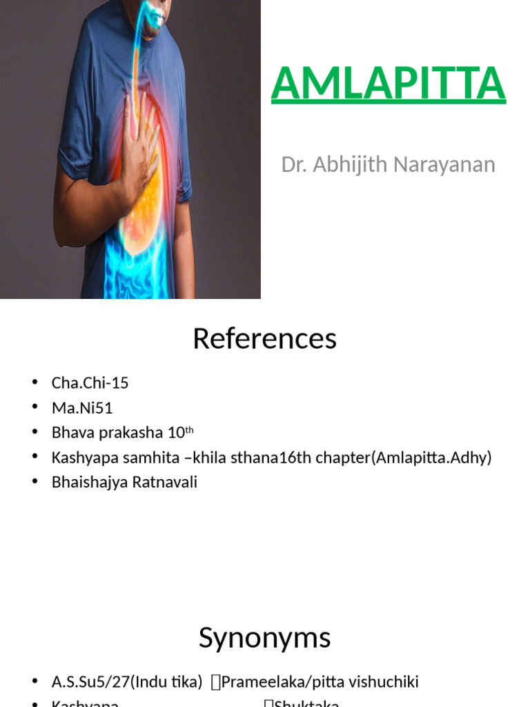 AMLAPITTA&GERD-3rd Class (ANNAVAHA SROTO VIKARAS | PDF