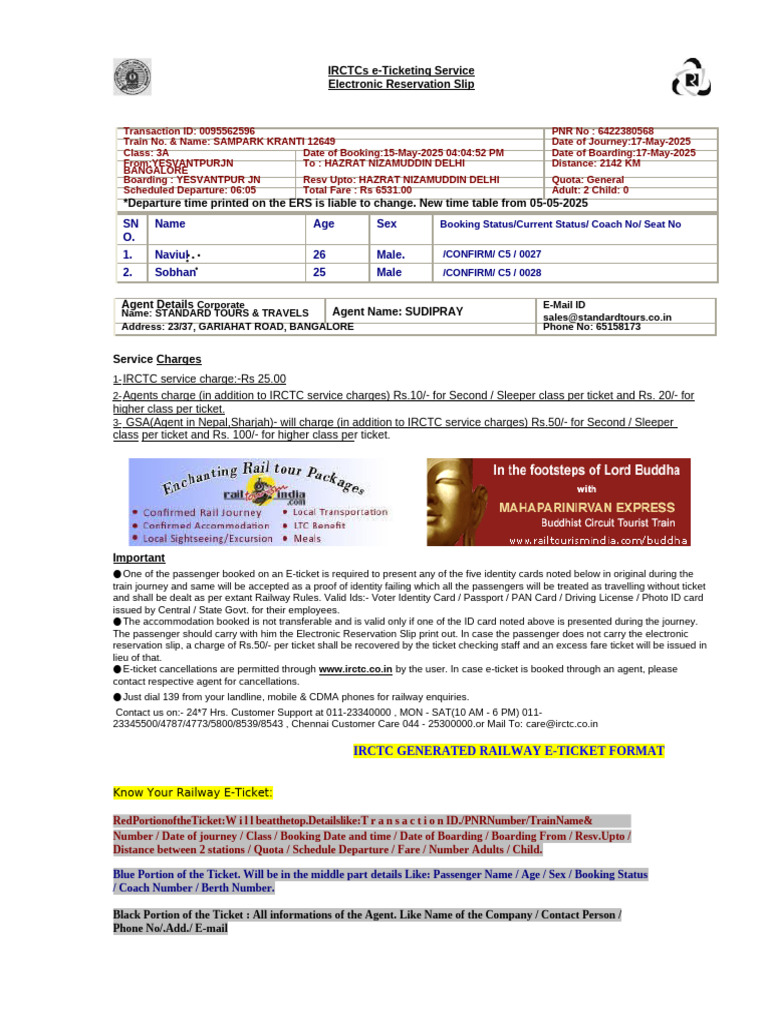 Fake Train Ticket Document | PDF | Identity Document