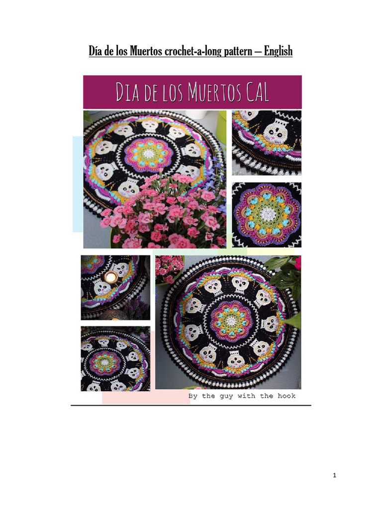 Introduction Guide Dia de Los Muertos CAL - English | PDF | Crochet | Yarn
