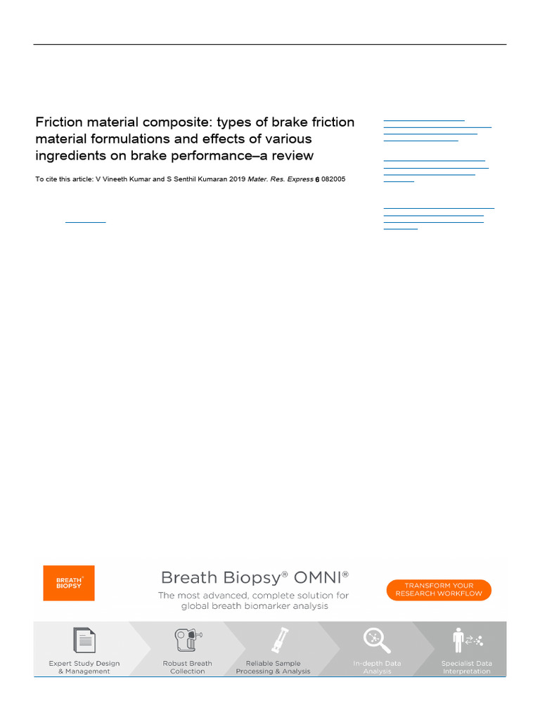 Friction Material Composite: Types of Brake Friction Material ...