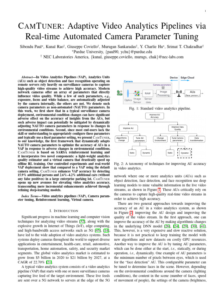 CAMTUNER_Adaptive_Video_Analytics_Pipelines_via_Real-time_Automated_Camera_Parameter_Tuning (1 ...