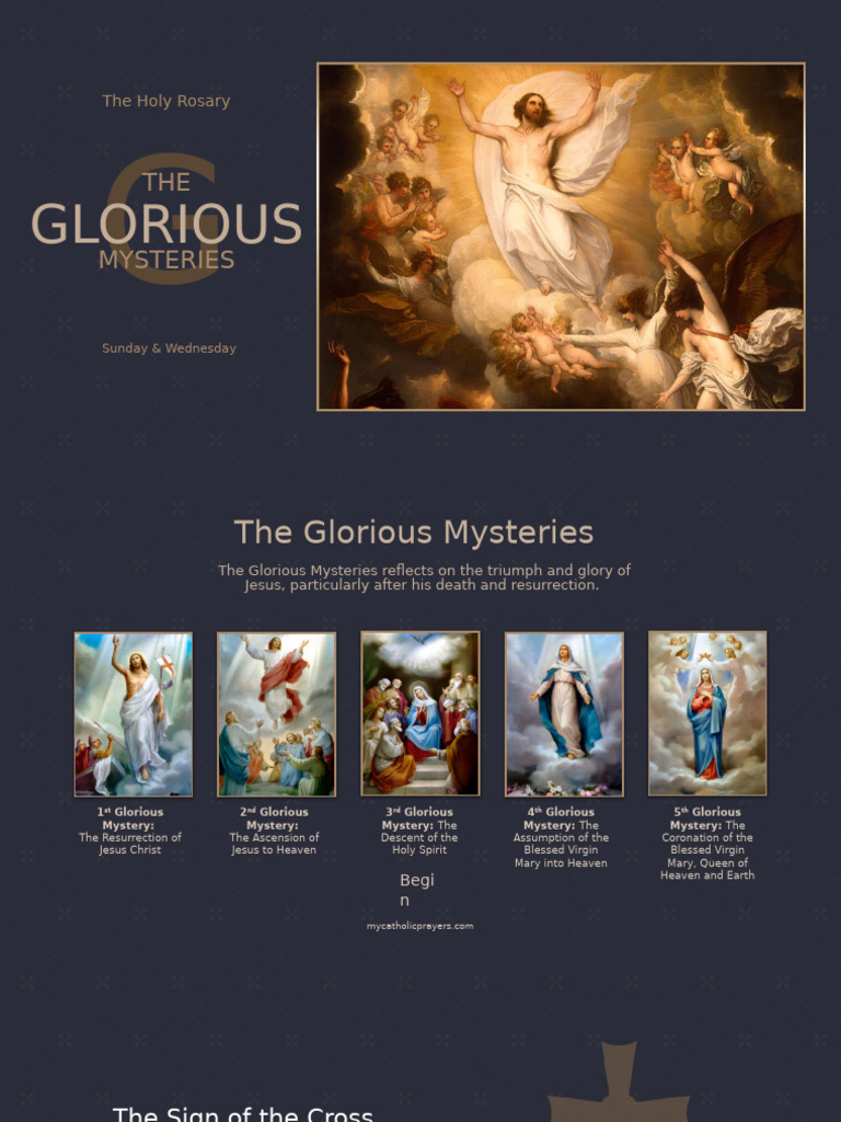 Glorious Mysteries of the Rosary | PDF | Lord's Prayer | Mary, Mother ...